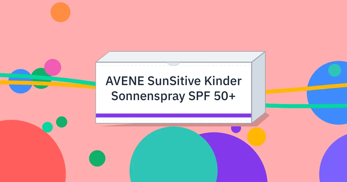 Symbolbild: Packung mit der Aufschrift AVENE SunSitive Kinder Sonnenspray SPF 50+ (PZN 05874560) – Verfügbarkeit und Bezug in Apotheken in Frankfurt am Main