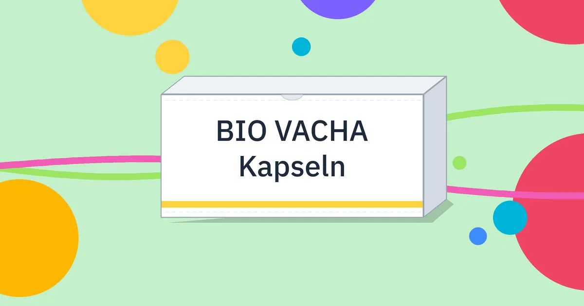 Symbolbild: Packung mit der Aufschrift BIO VACHA Kapseln (PZN 16707339) – Verfügbarkeit und Bezug in Apotheken in Frankfurt am Main