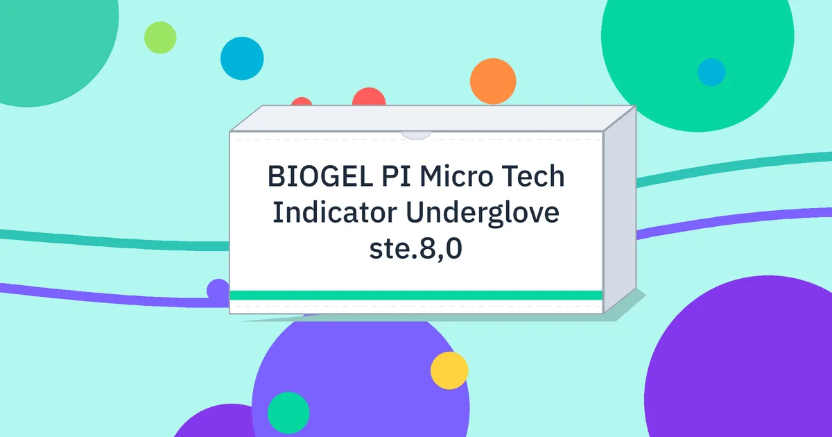 Symbolbild: Packung mit der Aufschrift BIOGEL PI Micro Tech Indicator Underglove ste.8,0 (PZN 20866948) – Verfügbarkeit und Bezug in Apotheken in Frankfurt am Main