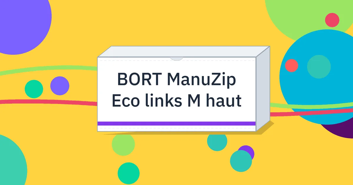 Symbolbild: Packung mit der Aufschrift BORT ManuZip Eco links M haut (PZN 05563452) – Verfügbarkeit und Bezug in Apotheken in Frankfurt am Main