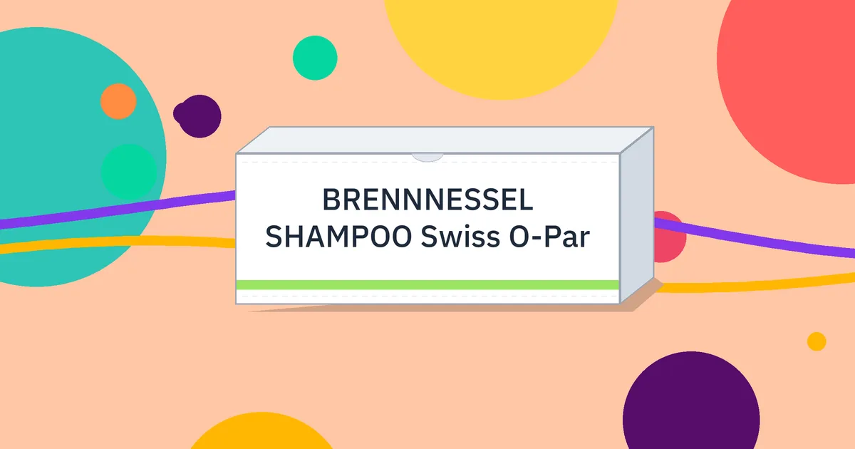 Symbolbild: Packung mit der Aufschrift BRENNNESSEL SHAMPOO Swiss O-Par (PZN 20577428) – Verfügbarkeit und Bezug in Apotheken in Frankfurt am Main