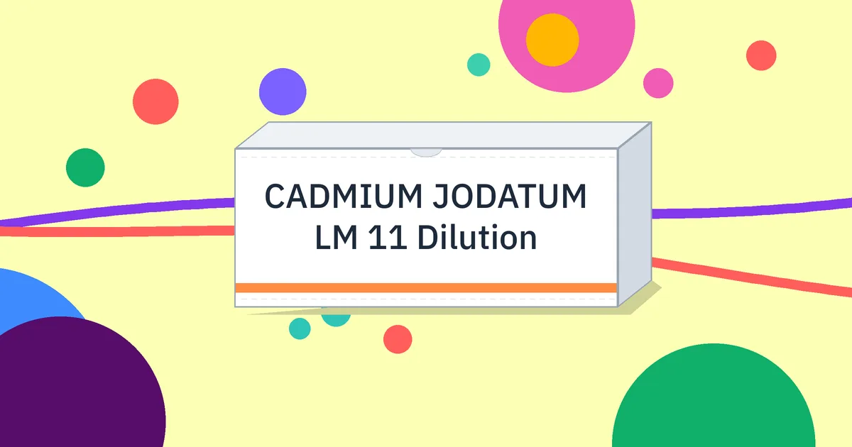 Symbolbild: Packung mit der Aufschrift CADMIUM JODATUM LM 11 Dilution (PZN 12798291) – Verfügbarkeit und Bezug in Apotheken in Frankfurt am Main