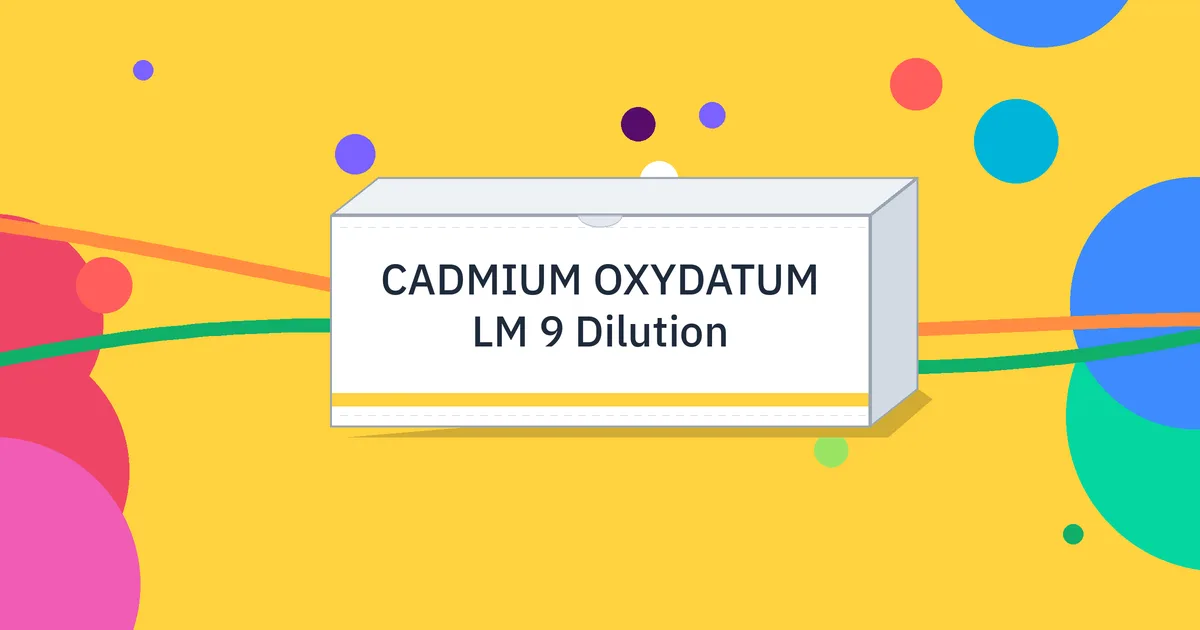 Symbolbild: Packung mit der Aufschrift CADMIUM OXYDATUM LM 9 Dilution (PZN 13401031) – Verfügbarkeit und Bezug in Apotheken in Frankfurt am Main