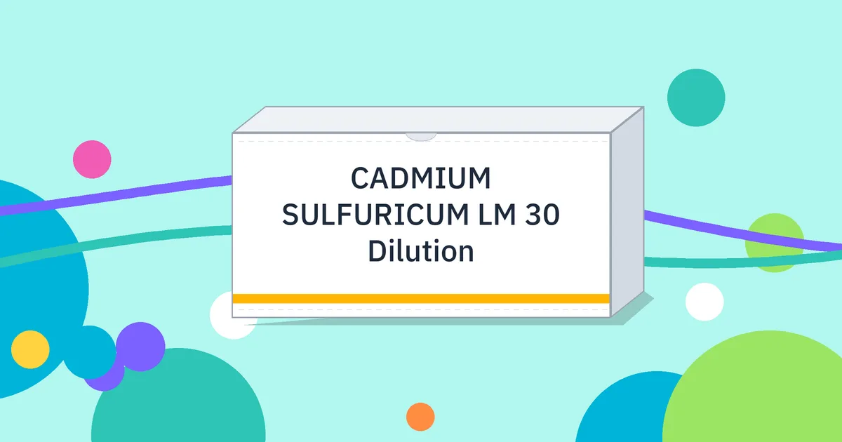 Symbolbild: Packung mit der Aufschrift CADMIUM SULFURICUM LM 30 Dilution (PZN 09649713) – Verfügbarkeit und Bezug in Apotheken in Frankfurt am Main