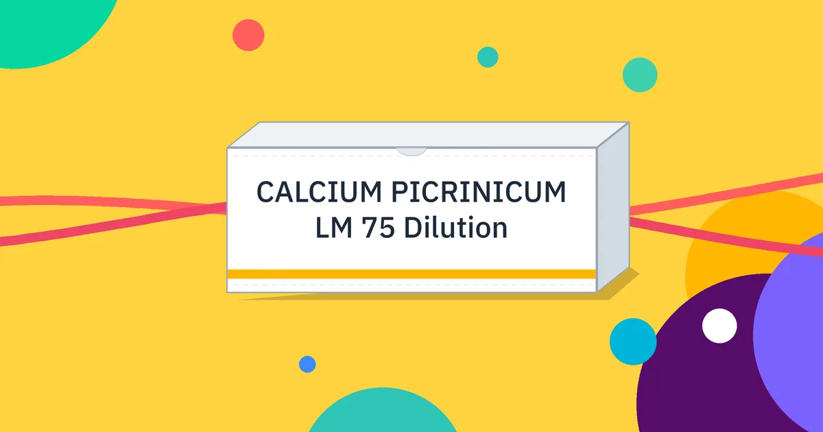 Symbolbild: Packung mit der Aufschrift CALCIUM PICRINICUM LM 75 Dilution (PZN 13410969) – Verfügbarkeit und Bezug in Apotheken in Frankfurt am Main
