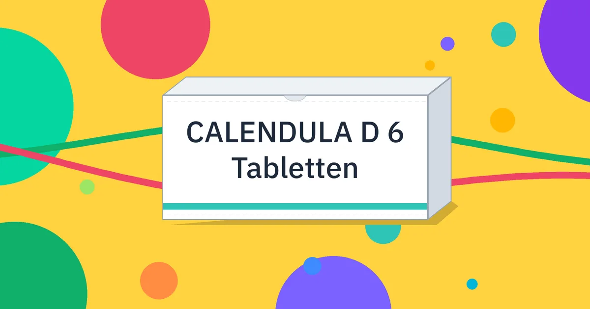 Symbolbild: Packung mit der Aufschrift CALENDULA D 6 Tabletten (PZN 02627335) – Verfügbarkeit und Bezug in Apotheken in Frankfurt am Main