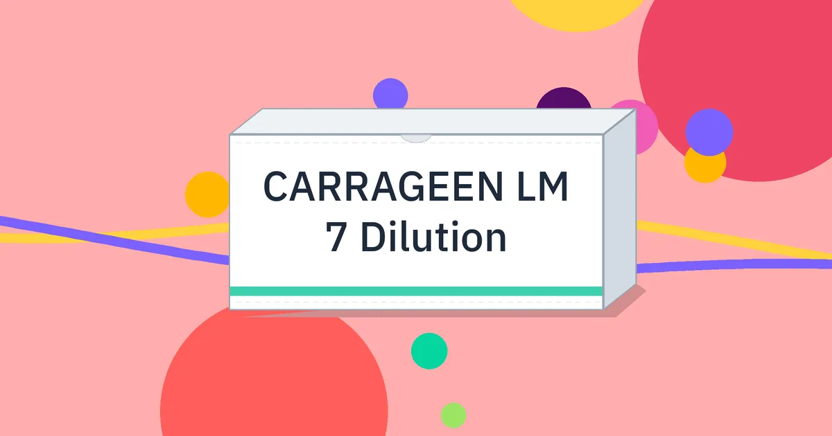 Symbolbild: Packung mit der Aufschrift CARRAGEEN LM 7 Dilution (PZN 13430966) – Verfügbarkeit und Bezug in Apotheken in Frankfurt am Main