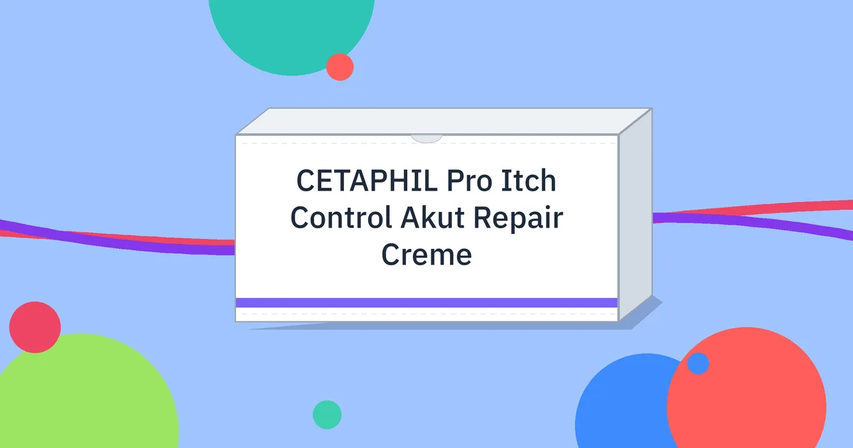 Symbolbild: Packung mit der Aufschrift CETAPHIL Pro Itch Control Akut Repair Creme (PZN 18176739) – Verfügbarkeit und Bezug in Apotheken in Frankfurt am Main