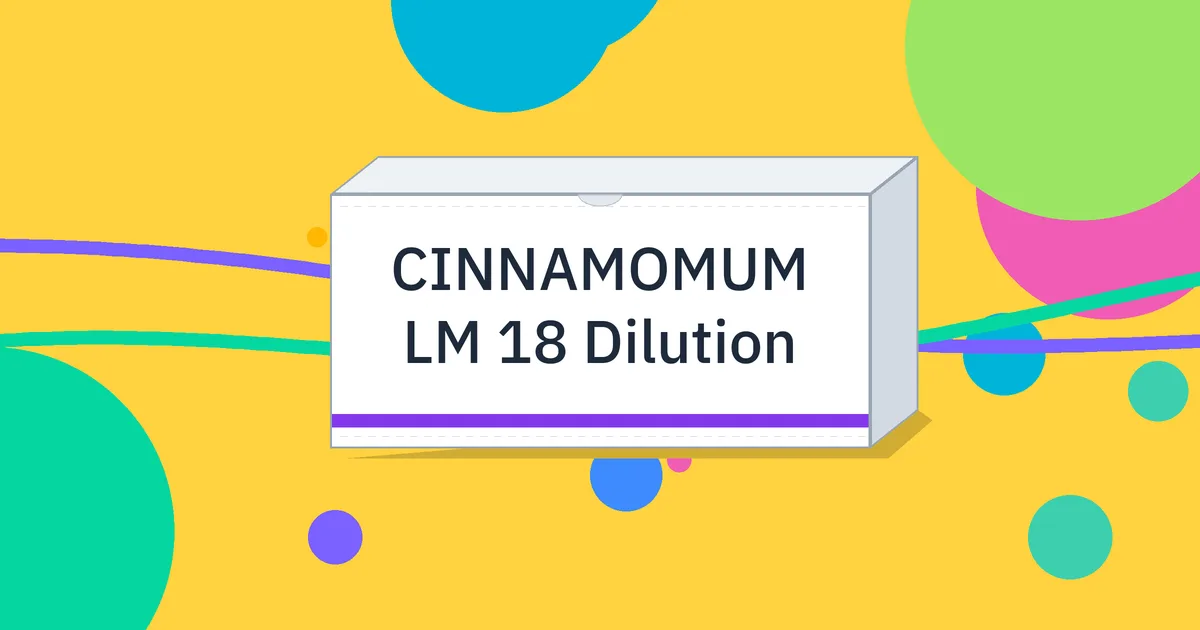 Symbolbild: Packung mit der Aufschrift CINNAMOMUM LM 18 Dilution (PZN 12820903) – Verfügbarkeit und Bezug in Apotheken in Frankfurt am Main