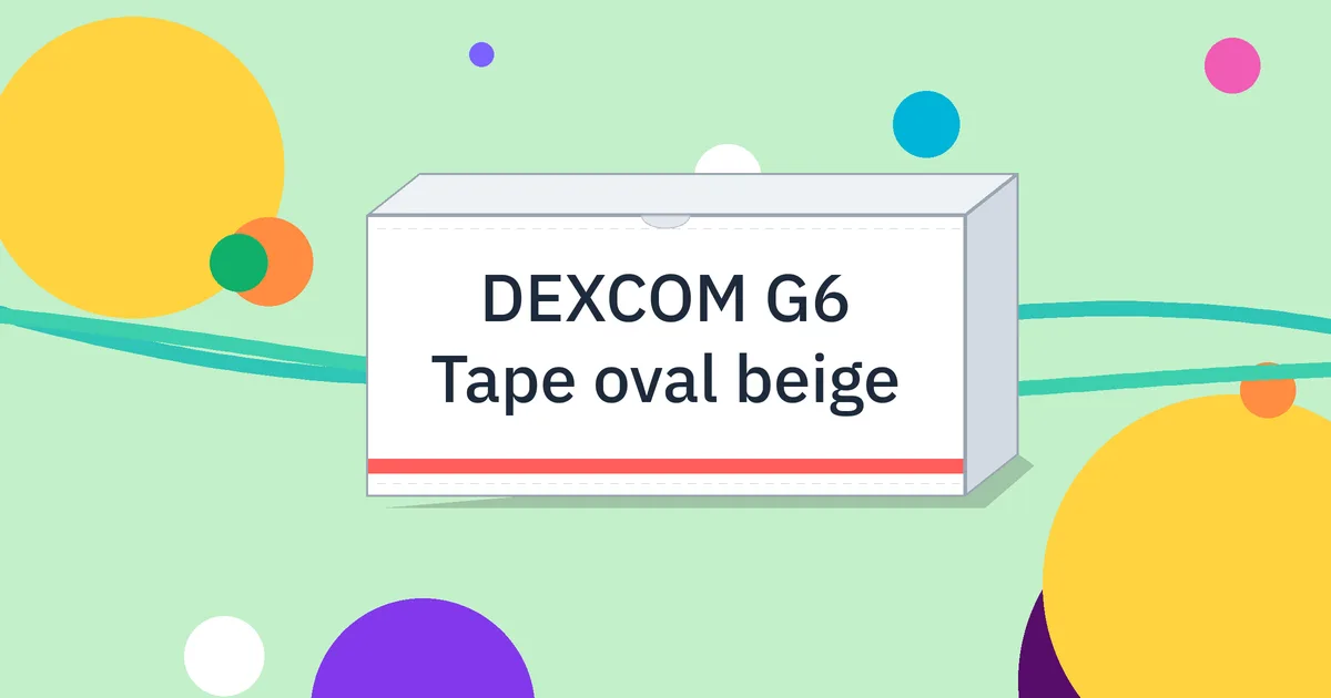 Symbolbild: Packung mit der Aufschrift DEXCOM G6 Tape oval beige (PZN 18178773) – Verfügbarkeit und Bezug in Apotheken in Frankfurt am Main