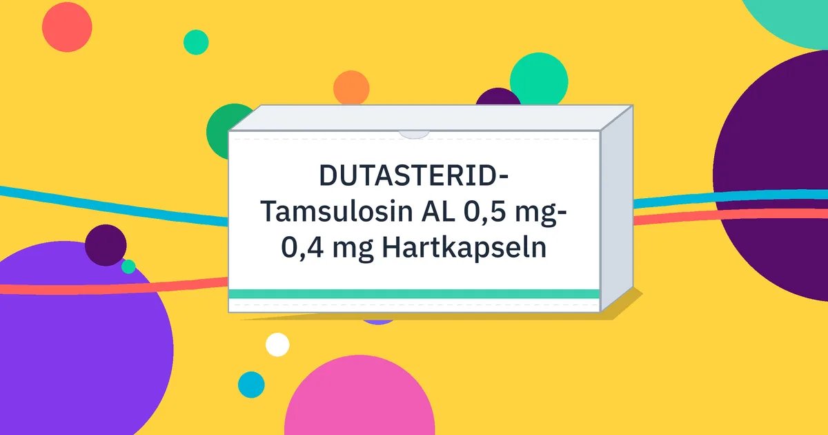 Symbolbild: Packung mit der Aufschrift DUTASTERID-Tamsulosin AL 0,5 mg-0,4 mg Hartkapseln (PZN 16086311) – Verfügbarkeit und Bezug in Apotheken in Frankfurt am Main