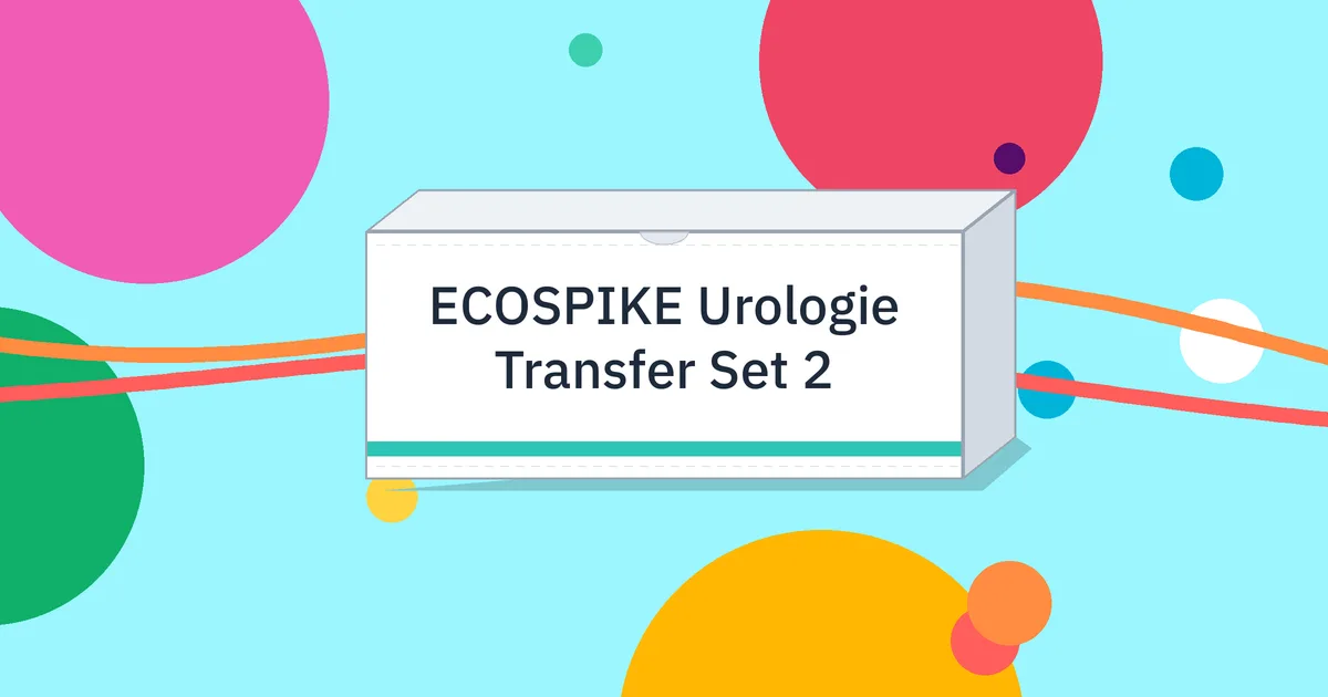 Symbolbild: Packung mit der Aufschrift ECOSPIKE Urologie Transfer Set 2 (PZN 00498626) – Verfügbarkeit und Bezug in Apotheken in Frankfurt am Main