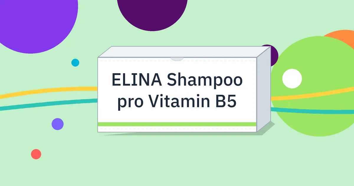 Symbolbild: Packung mit der Aufschrift ELINA Shampoo pro Vitamin B5 (PZN 11242433) – Verfügbarkeit und Bezug in Apotheken in Frankfurt am Main