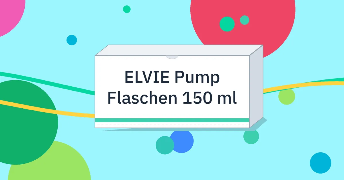 Symbolbild: Packung mit der Aufschrift ELVIE Pump Flaschen 150 ml (PZN 18098206) – Verfügbarkeit und Bezug in Apotheken in Frankfurt am Main