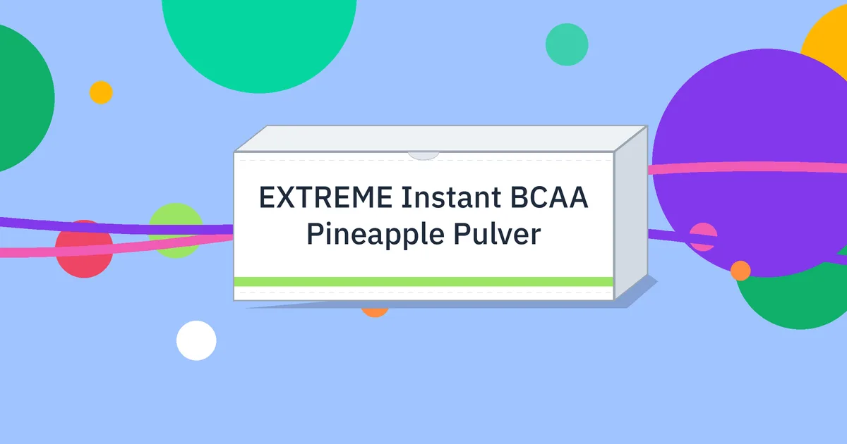 Symbolbild: Packung mit der Aufschrift EXTREME Instant BCAA Pineapple Pulver (PZN 12502037) – Verfügbarkeit und Bezug in Apotheken in Frankfurt am Main