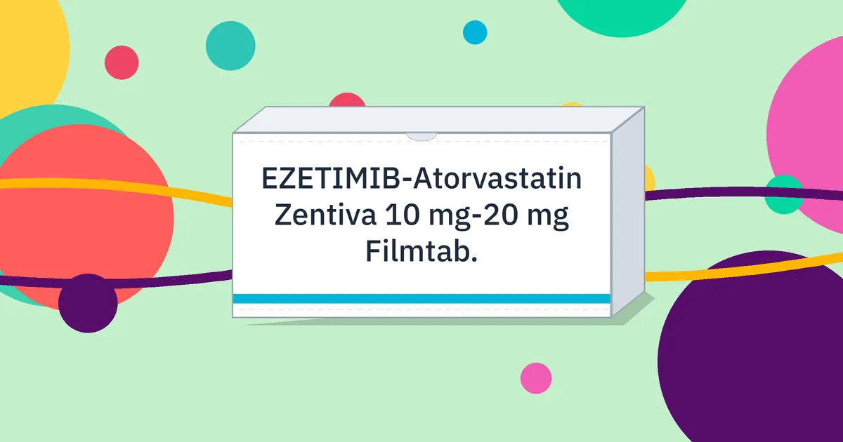 Symbolbild: Packung mit der Aufschrift EZETIMIB-Atorvastatin Zentiva 10 mg-20 mg Filmtab. (PZN 18755845) – Verfügbarkeit und Bezug in Apotheken in Frankfurt am Main
