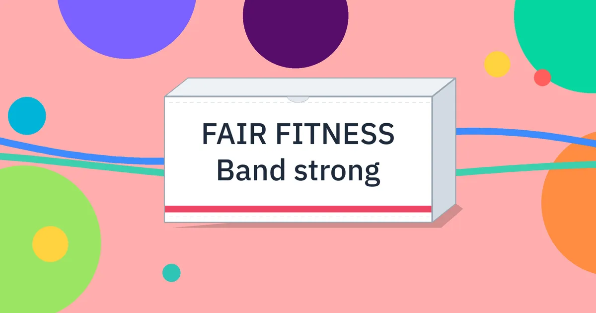 Symbolbild: Packung mit der Aufschrift FAIR FITNESS Band strong (PZN 18788299) – Verfügbarkeit und Bezug in Apotheken in Frankfurt am Main