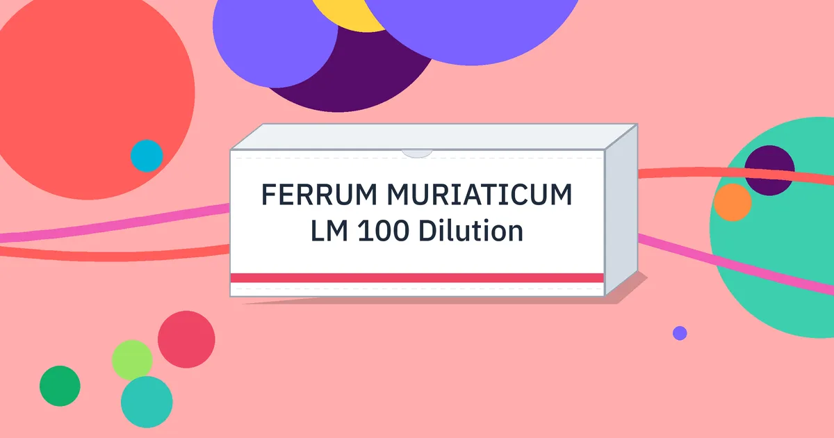 Symbolbild: Packung mit der Aufschrift FERRUM MURIATICUM LM 100 Dilution (PZN 12851039) – Verfügbarkeit und Bezug in Apotheken in Frankfurt am Main