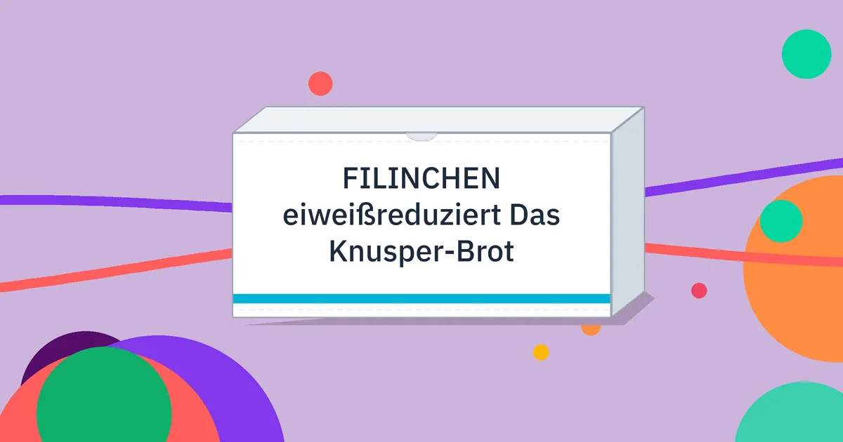 Symbolbild: Packung mit der Aufschrift FILINCHEN eiweißreduziert Das Knusper-Brot (PZN 17885563) – Verfügbarkeit und Bezug in Apotheken in Frankfurt am Main