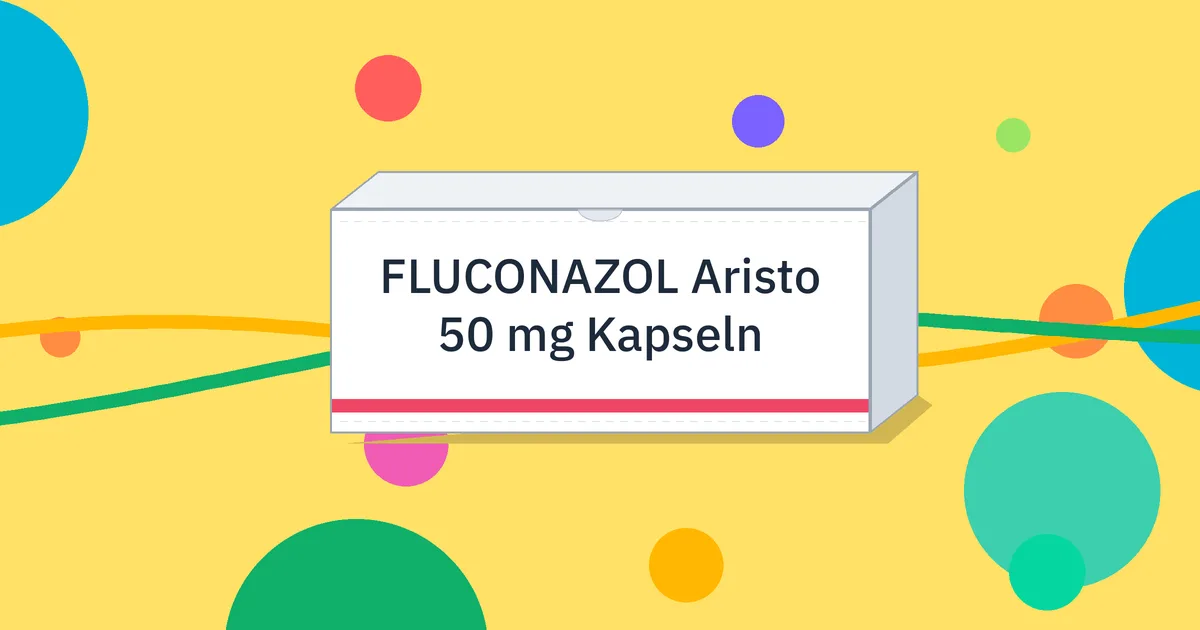 Symbolbild: Packung mit der Aufschrift FLUCONAZOL Aristo 50 mg Kapseln (PZN 05507488) – Verfügbarkeit und Bezug in Apotheken in Frankfurt am Main
