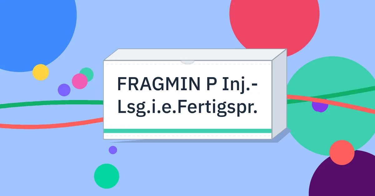 Symbolbild: Packung mit der Aufschrift FRAGMIN P Inj.-Lsg.i.e.Fertigspr. (PZN 00657183) – Verfügbarkeit und Bezug in Apotheken in Frankfurt am Main