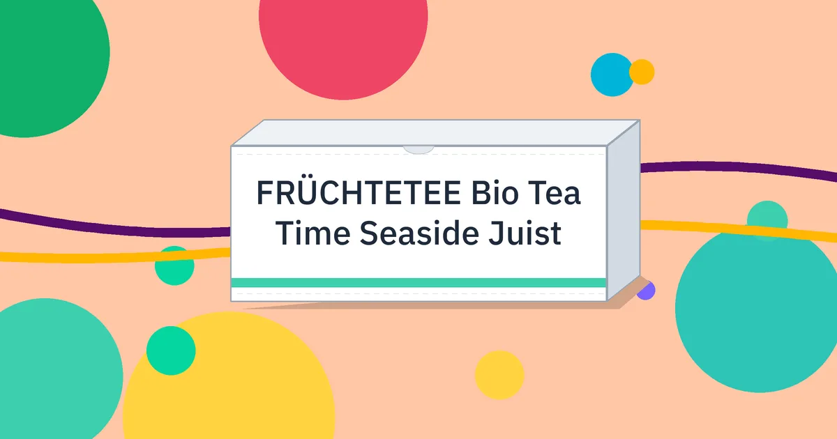 Symbolbild: Packung mit der Aufschrift FRÜCHTETEE Bio Tea Time Seaside Juist (PZN 15637660) – Verfügbarkeit und Bezug in Apotheken in Frankfurt am Main