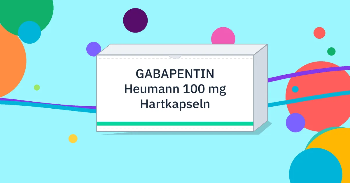 Symbolbild: Packung mit der Aufschrift GABAPENTIN Heumann 100 mg Hartkapseln (PZN 01325939) – Verfügbarkeit und Bezug in Apotheken in Frankfurt am Main