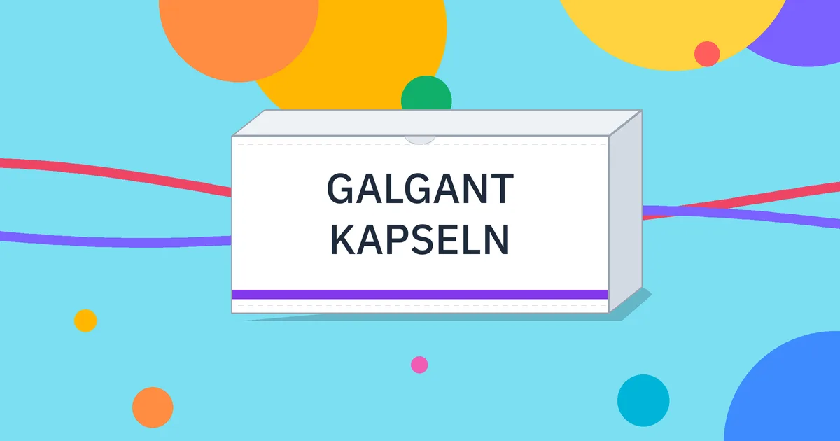 Symbolbild: Packung mit der Aufschrift GALGANT KAPSELN (PZN 00156400) – Verfügbarkeit und Bezug in Apotheken in Frankfurt am Main