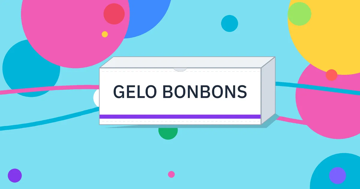 Symbolbild: Packung mit der Aufschrift GELO BONBONS (PZN 02844417) – Verfügbarkeit und Bezug in Apotheken in Frankfurt am Main