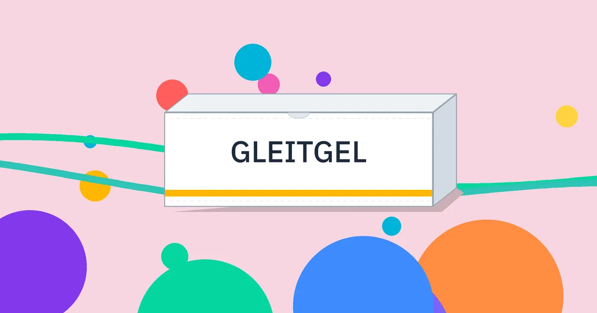 Symbolbild: Packung mit der Aufschrift GLEITGEL (PZN 09462096) – Verfügbarkeit und Bezug in Apotheken in Frankfurt am Main