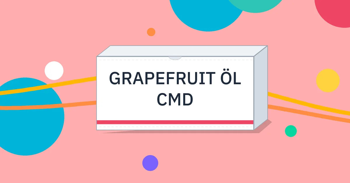 Symbolbild: Packung mit der Aufschrift GRAPEFRUIT ÖL CMD (PZN 16122656) – Verfügbarkeit und Bezug in Apotheken in Frankfurt am Main