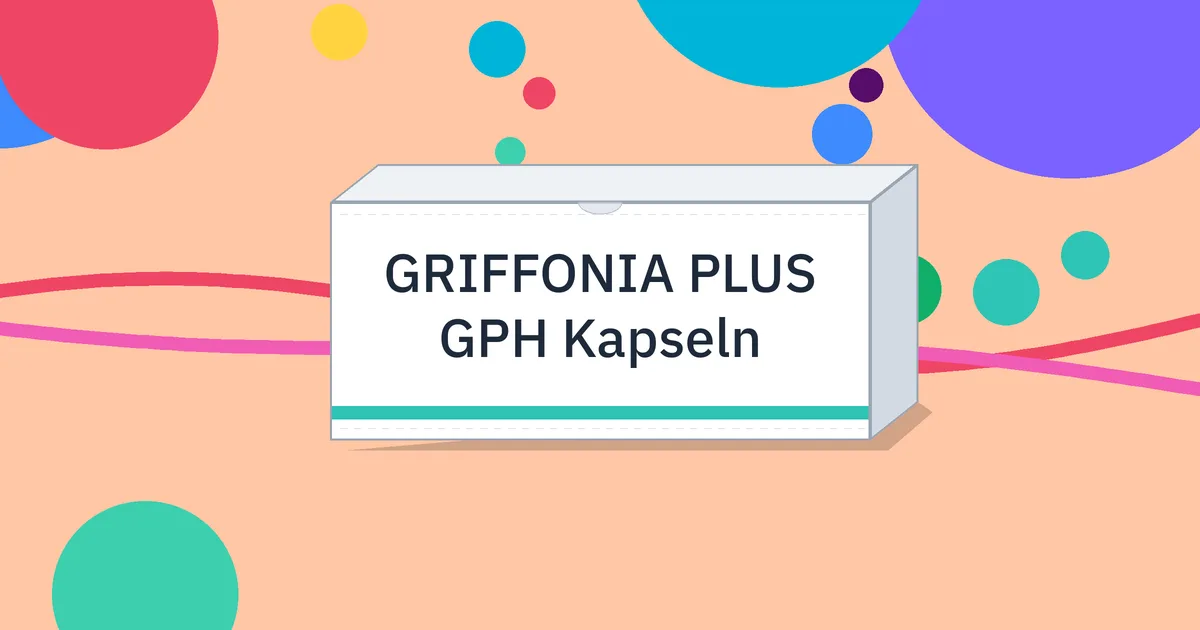 Symbolbild: Packung mit der Aufschrift GRIFFONIA PLUS GPH Kapseln (PZN 17824337) – Verfügbarkeit und Bezug in Apotheken in Frankfurt am Main