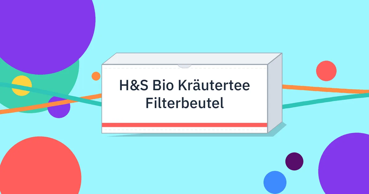 Symbolbild: Packung mit der Aufschrift H&S Bio Kräutertee Filterbeutel (PZN 17442618) – Verfügbarkeit und Bezug in Apotheken in Frankfurt am Main