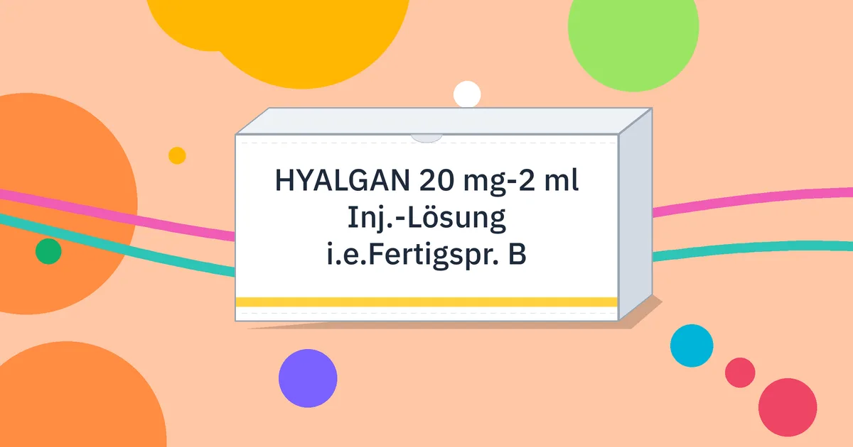 Symbolbild: Packung mit der Aufschrift HYALGAN 20 mg-2 ml Inj.-Lösung i.e.Fertigspr. B (PZN 17869647) – Verfügbarkeit und Bezug in Apotheken in Frankfurt am Main