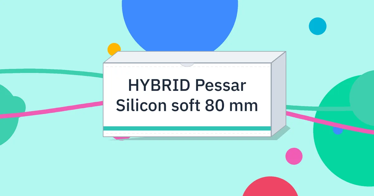Symbolbild: Packung mit der Aufschrift HYBRID Pessar Silicon soft 80 mm (PZN 20194733) – Verfügbarkeit und Bezug in Apotheken in Frankfurt am Main