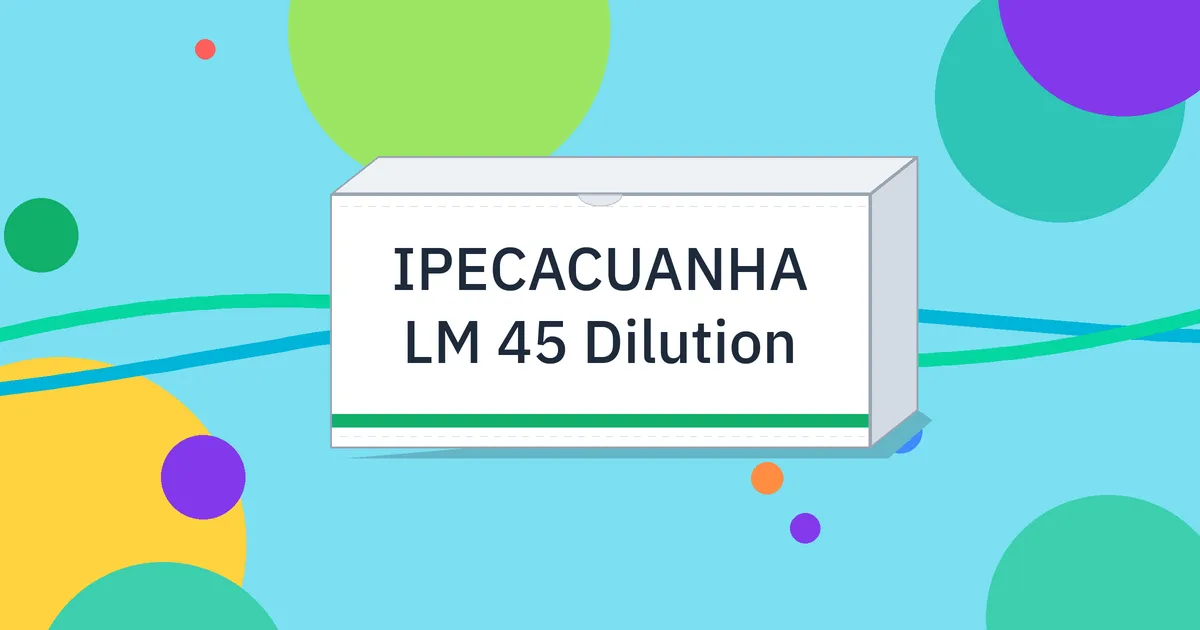 Symbolbild: Packung mit der Aufschrift IPECACUANHA LM 45 Dilution (PZN 12913208) – Verfügbarkeit und Bezug in Apotheken in Frankfurt am Main