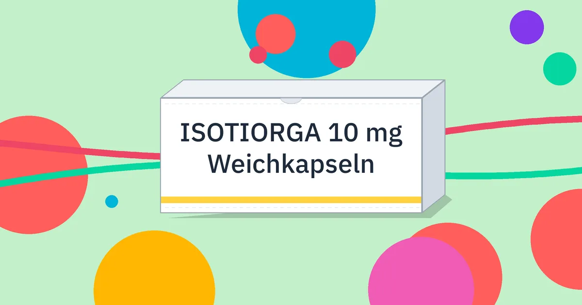 Symbolbild: Packung mit der Aufschrift ISOTIORGA 10 mg Weichkapseln (PZN 18604193) – Verfügbarkeit und Bezug in Apotheken in Frankfurt am Main