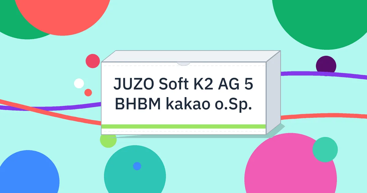 Symbolbild: Packung mit der Aufschrift JUZO Soft K2 AG 5 BHBM kakao o.Sp. (PZN 14861272) – Verfügbarkeit und Bezug in Apotheken in Frankfurt am Main