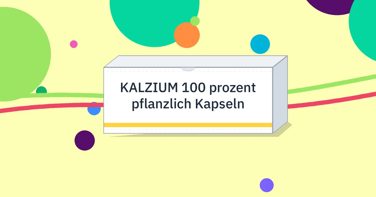 Symbolbild: Packung mit der Aufschrift KALZIUM 100 prozent pflanzlich Kapseln (PZN 19991915) – Verfügbarkeit und Bezug in Apotheken in Frankfurt am Main