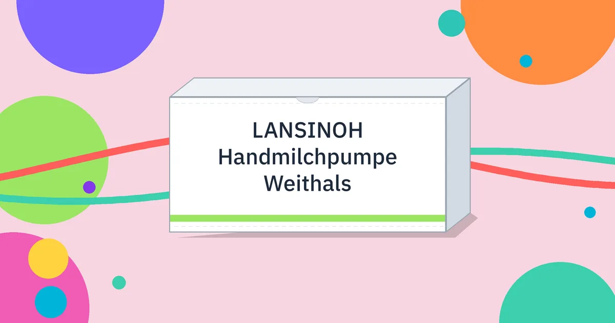 Symbolbild: Packung mit der Aufschrift LANSINOH Handmilchpumpe Weithals (PZN 10775222) – Verfügbarkeit und Bezug in Apotheken in Frankfurt am Main