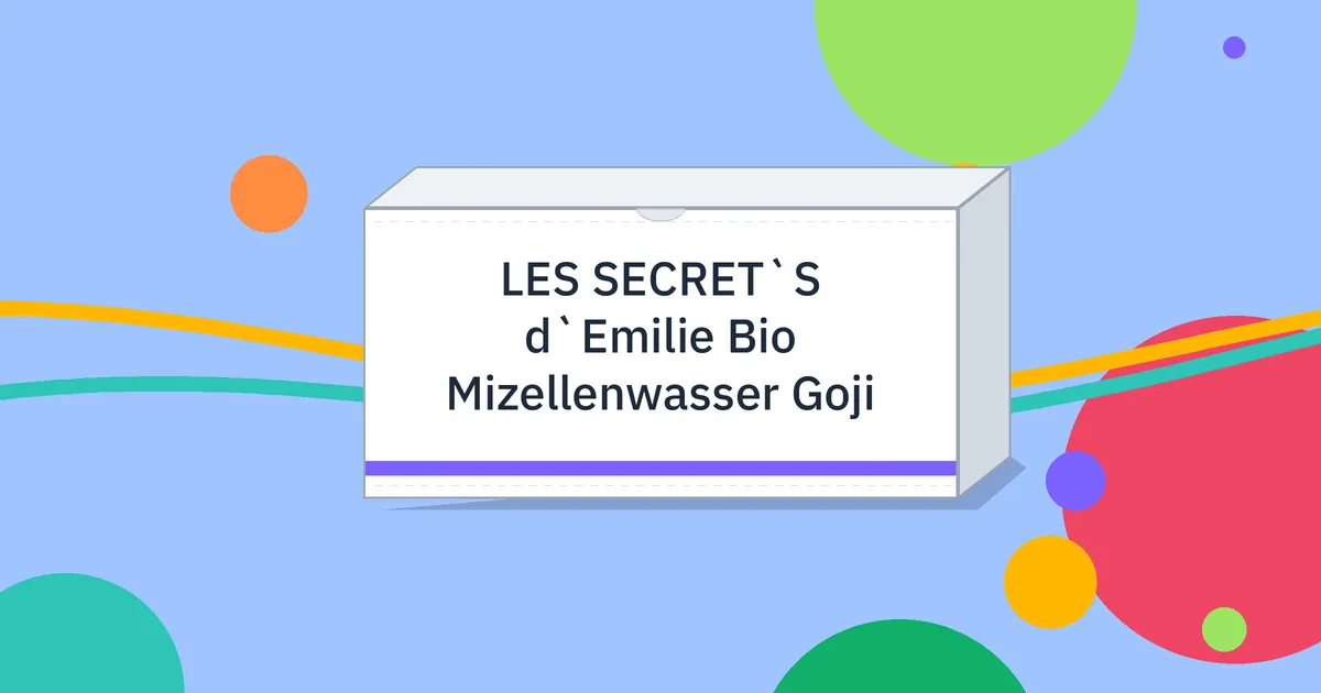 Symbolbild: Packung mit der Aufschrift LES SECRET`S d`Emilie Bio Mizellenwasser Goji (PZN 16597690) – Verfügbarkeit und Bezug in Apotheken in Frankfurt am Main