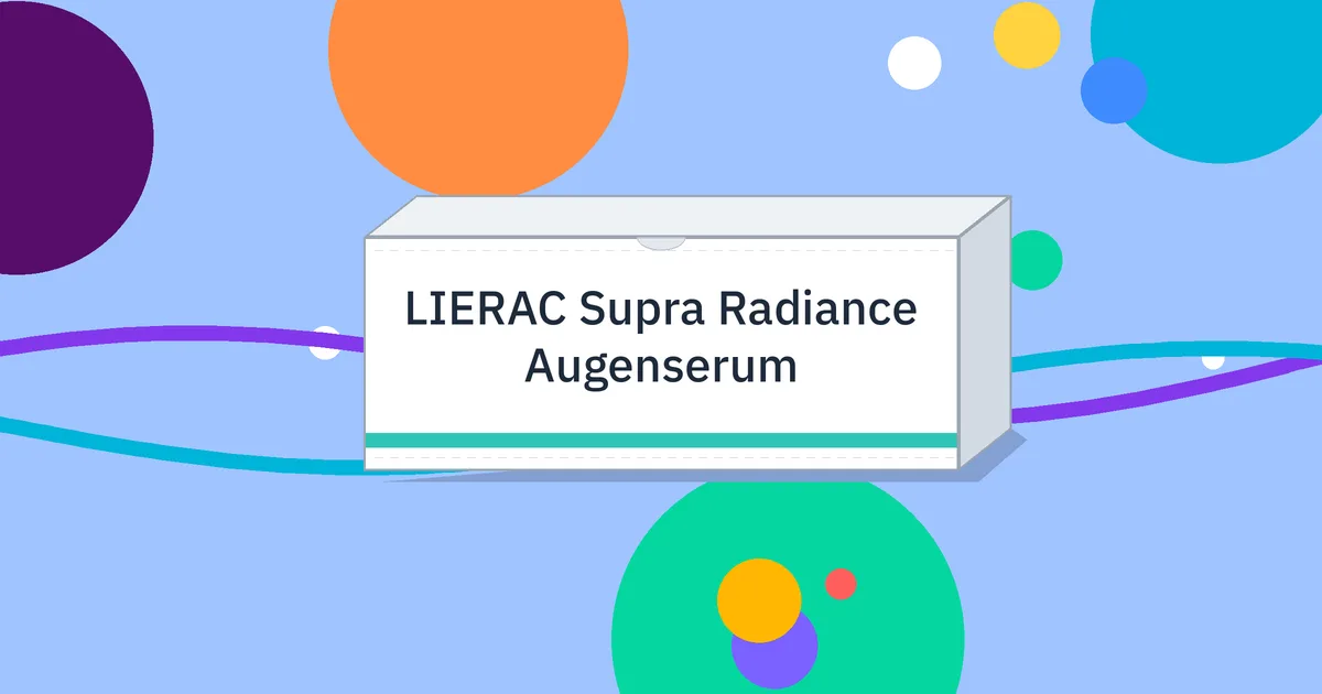 Symbolbild: Packung mit der Aufschrift LIERAC Supra Radiance Augenserum (PZN 14161712) – Verfügbarkeit und Bezug in Apotheken in Frankfurt am Main