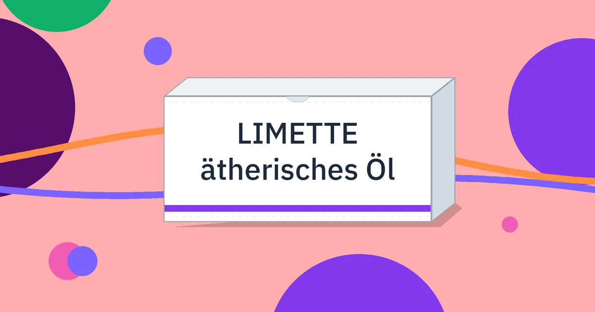 Symbolbild: Packung mit der Aufschrift LIMETTE ätherisches Öl (PZN 17429687) – Verfügbarkeit und Bezug in Apotheken in Frankfurt am Main