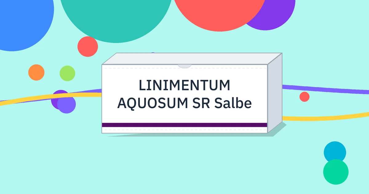 Symbolbild: Packung mit der Aufschrift LINIMENTUM AQUOSUM SR Salbe (PZN 04411881) – Verfügbarkeit und Bezug in Apotheken in Frankfurt am Main