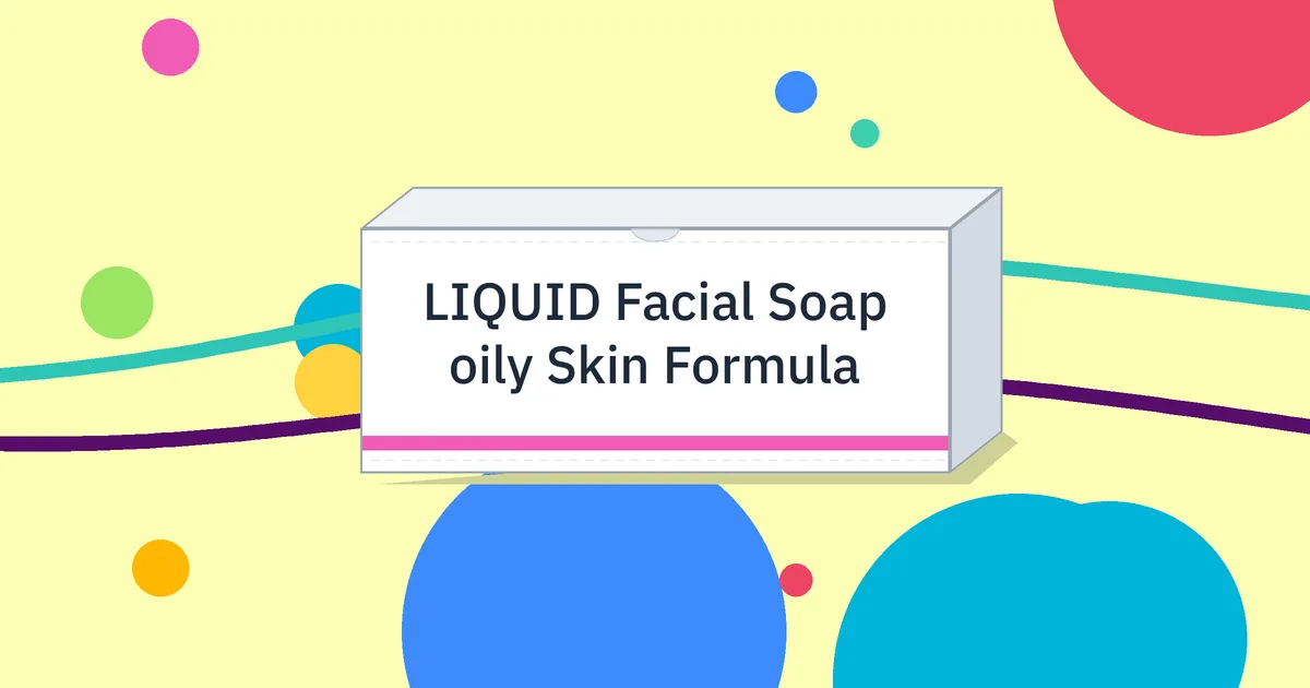 Symbolbild: Packung mit der Aufschrift LIQUID Facial Soap oily Skin Formula (PZN 18893642) – Verfügbarkeit und Bezug in Apotheken in Frankfurt am Main