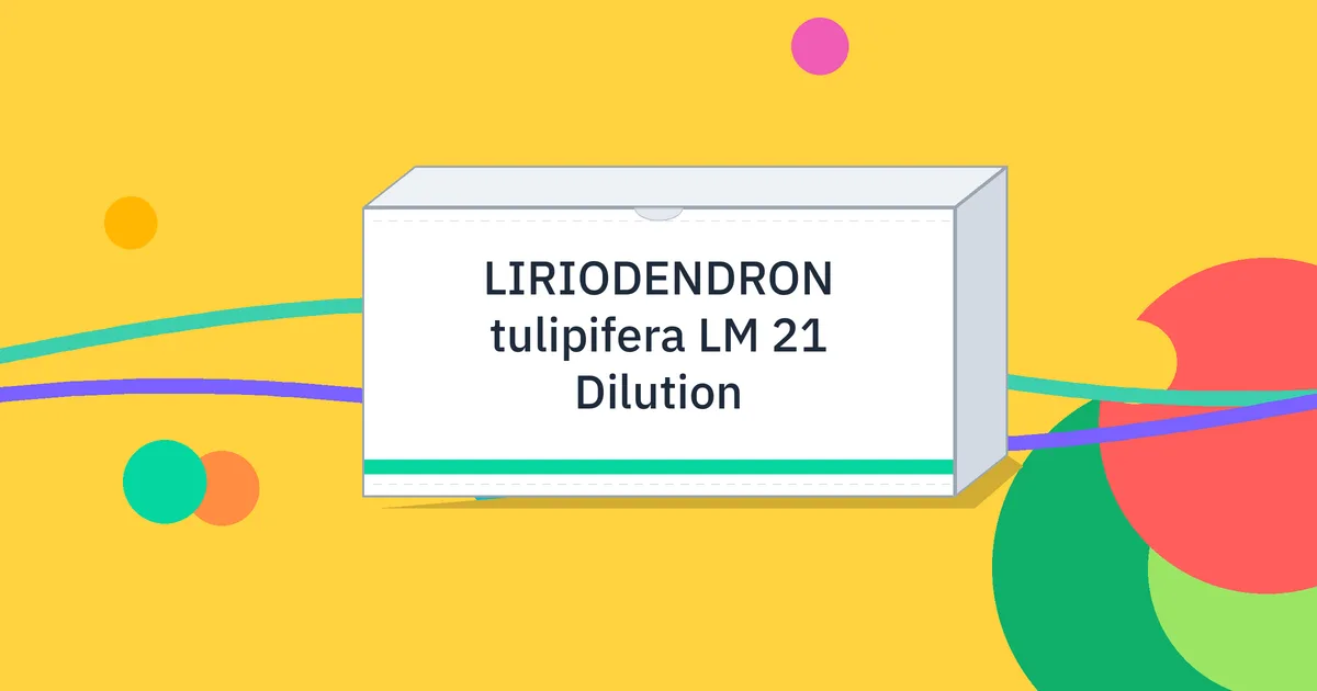 Symbolbild: Packung mit der Aufschrift LIRIODENDRON tulipifera LM 21 Dilution (PZN 13531153) – Verfügbarkeit und Bezug in Apotheken in Frankfurt am Main