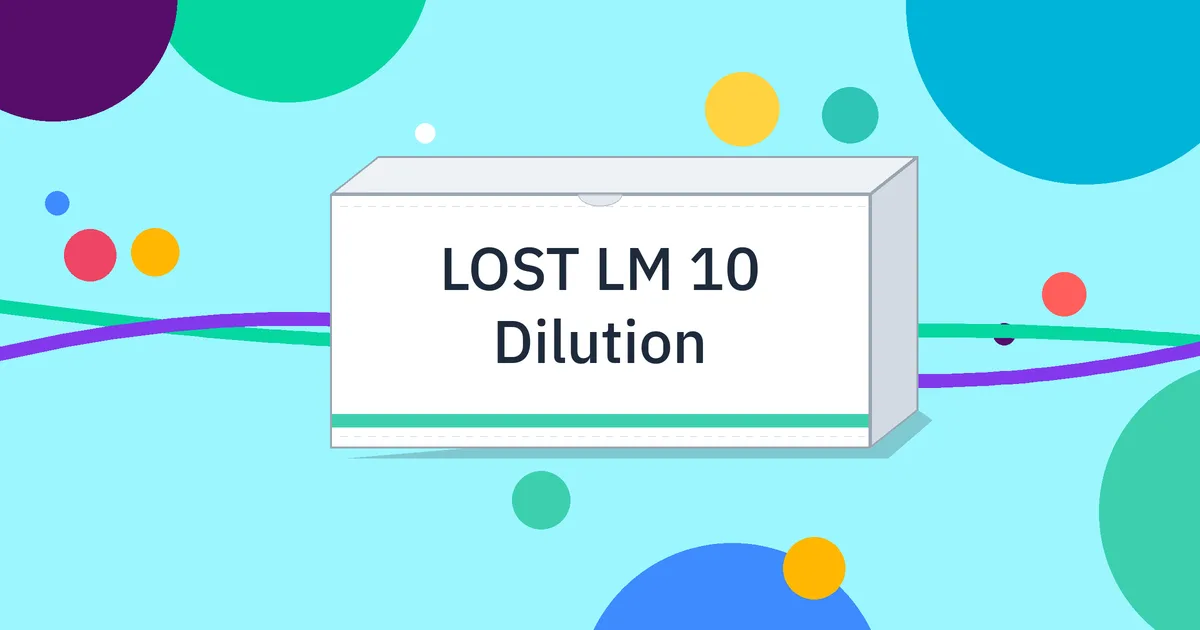 Symbolbild: Packung mit der Aufschrift LOST LM 10 Dilution (PZN 13536156) – Verfügbarkeit und Bezug in Apotheken in Frankfurt am Main