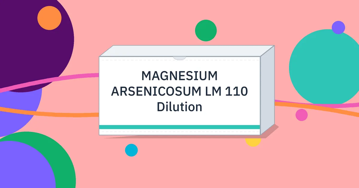 Symbolbild: Packung mit der Aufschrift MAGNESIUM ARSENICOSUM LM 110 Dilution (PZN 12936439) – Verfügbarkeit und Bezug in Apotheken in Frankfurt am Main