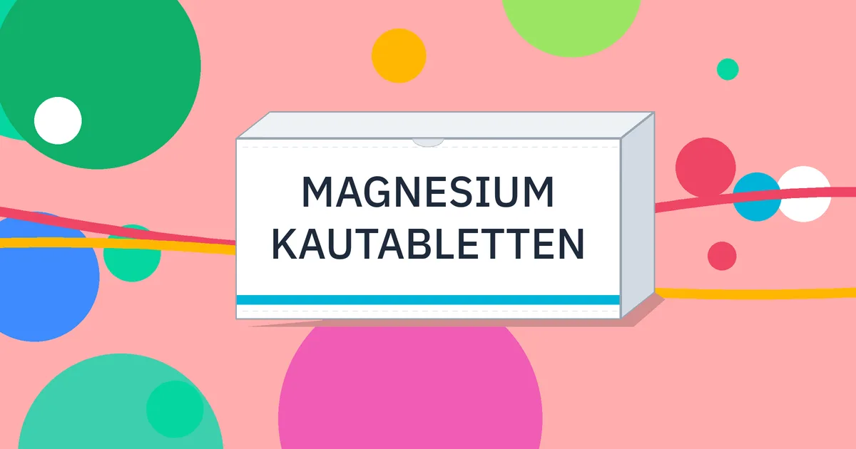 Symbolbild: Packung mit der Aufschrift MAGNESIUM KAUTABLETTEN (PZN 02519640) – Verfügbarkeit und Bezug in Apotheken in Frankfurt am Main