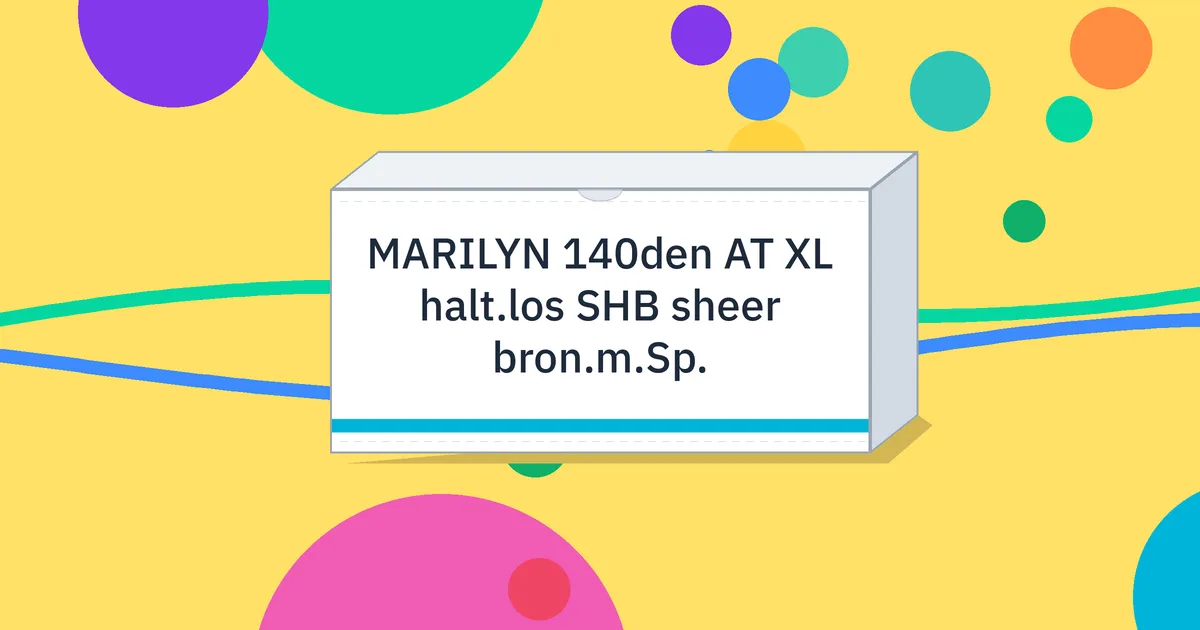 Symbolbild: Packung mit der Aufschrift MARILYN 140den AT XL halt.los SHB sheer bron.m.Sp. (PZN 16187006) – Verfügbarkeit und Bezug in Apotheken in Frankfurt am Main
